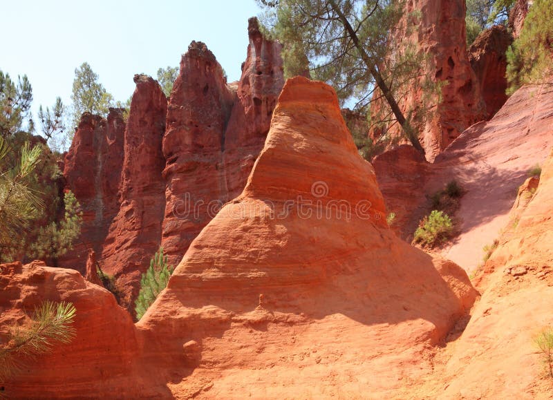 Abandoned ochre mine stock photo. Image of europe, outdoor - 10627510