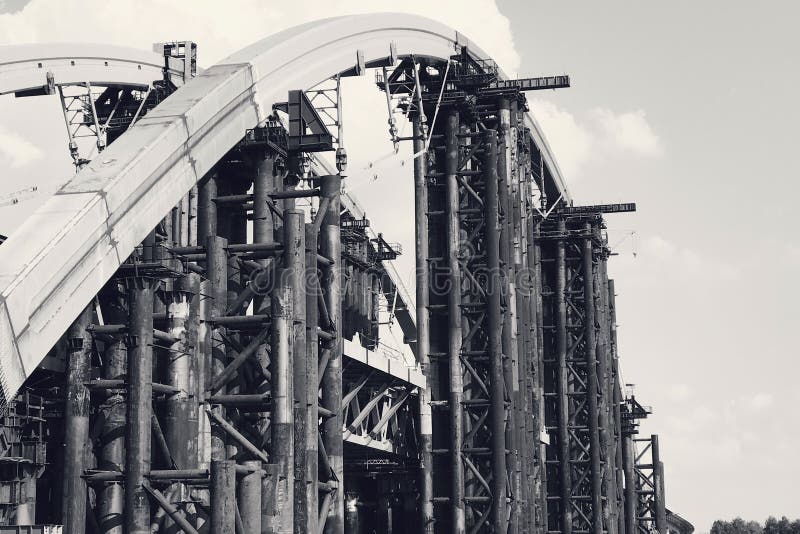 Abandoned Old Bridge Big Engineering Construction Editorial Image ...