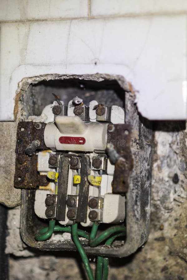 An Abandoned Old Electrical Component Stock Image - Image of aged ...