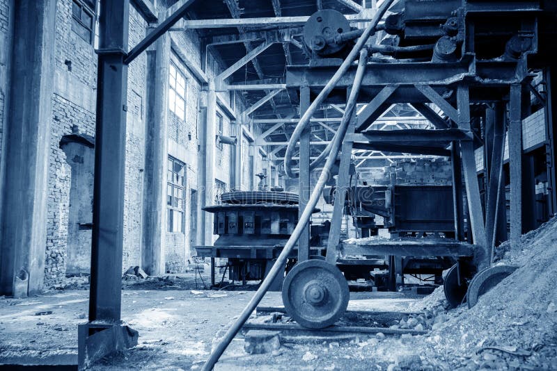 Abandoned old factory stock photo. Image of industrial - 97681250