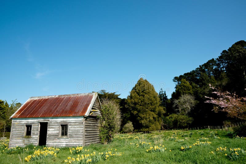 Abandoned old farmhouse. stock image. Image of field - 16917931