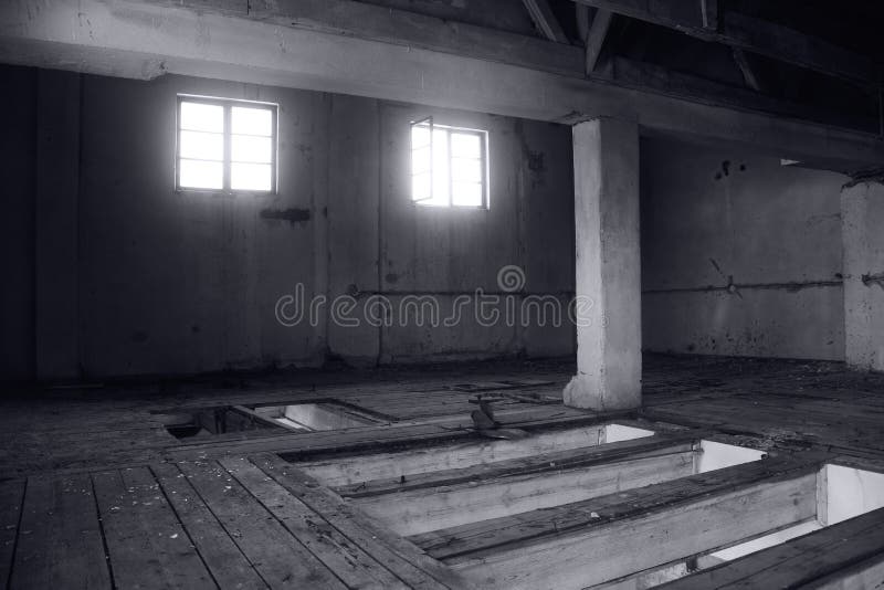 Abandoned Old Mill Interior Stock Photo - Image of architecture, door ...
