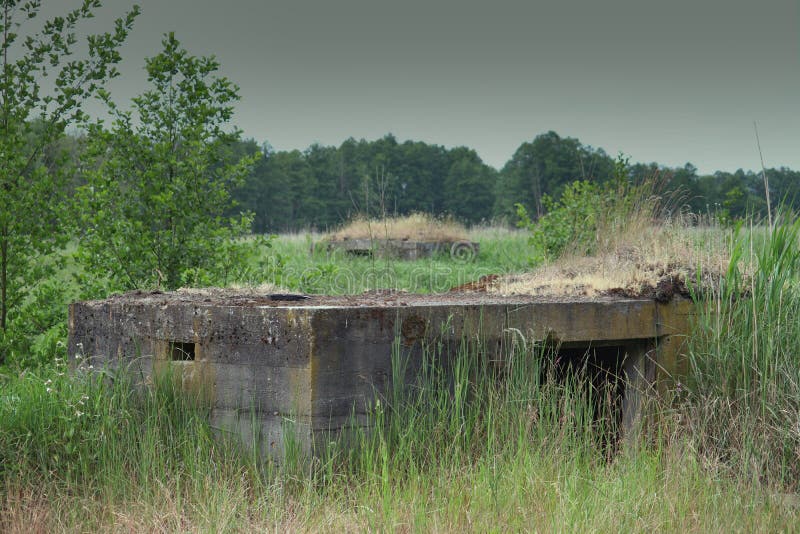 Abandoned, an Old Post-German Bunker from the Second World War Stock ...