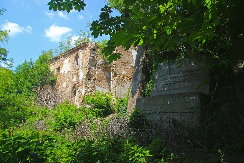 Abandoned old prison stock photo. Image of haunting, brick - 89284340