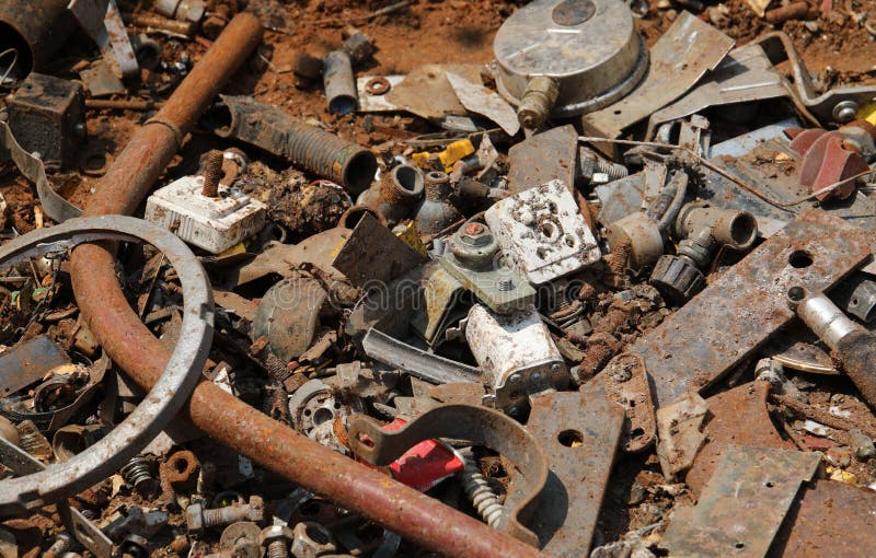 Rusted Metal Objects in Recycling for the Recovery of Iron Mater Stock ...