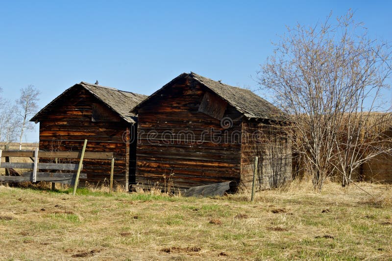 Abandoned old sheds stock image. Image of wooden, spring - 31135945