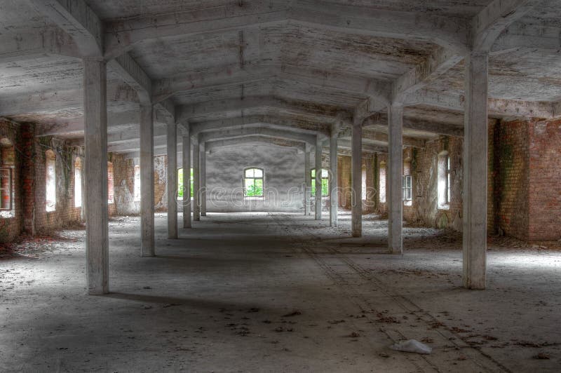 Abandoned old warehouse stock image. Image of light, creepy - 37569541