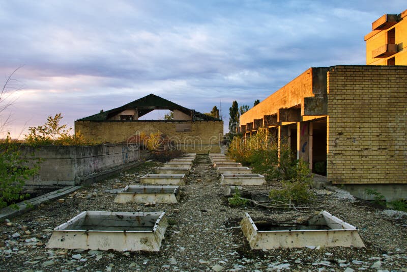 Abandoned Overgrown Building Stock Photo - Image: 34256622