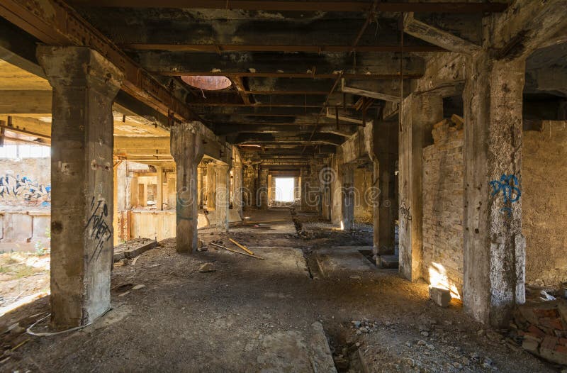 Abandoned place stock image. Image of clouds, palm, mountain - 69269557