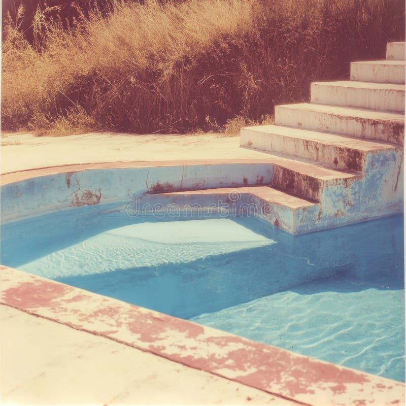Abandoned Pool Overgrown Surroundings Stock Photos - Free & Royalty ...