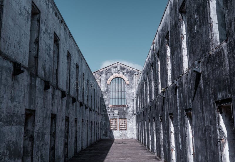 Abandoned Prison Cell Block at Trial Bay Goal in Australia Stock Photo ... Abandoned Prison Cell Block at Trial Bay Goal in Australia Stock Photo ...