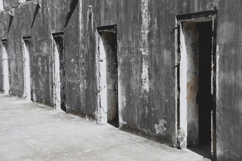 Abandoned Prison Cell Block at Trial Bay Goal in Australia Stock Photo ... Abandoned Prison Cell Block at Trial Bay Goal in Australia Stock Photo ...