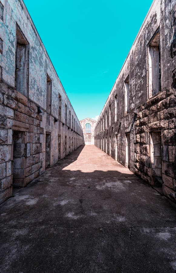 Abandoned Prison Cell Block at Trial Bay Goal in Australia Stock Photo ... Abandoned Prison Cell Block at Trial Bay Goal in Australia Stock Photo ...