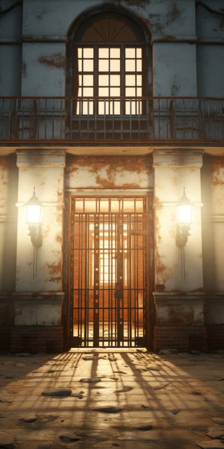 Abandoned Prison: a Detailed and Realistic Rendering of an Old Damaged ...