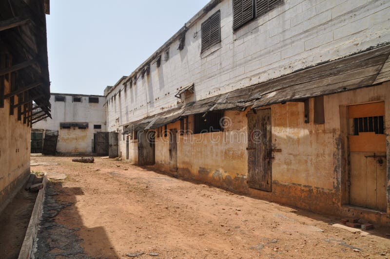 Abandoned Prison in the Former Ussher Fort in Accra, Ghana Stock Photo ...