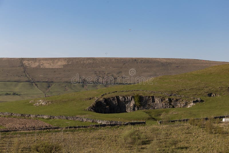 Abandoned Quarry in the U.K. Stock Photo - Image of abandoned, career ...