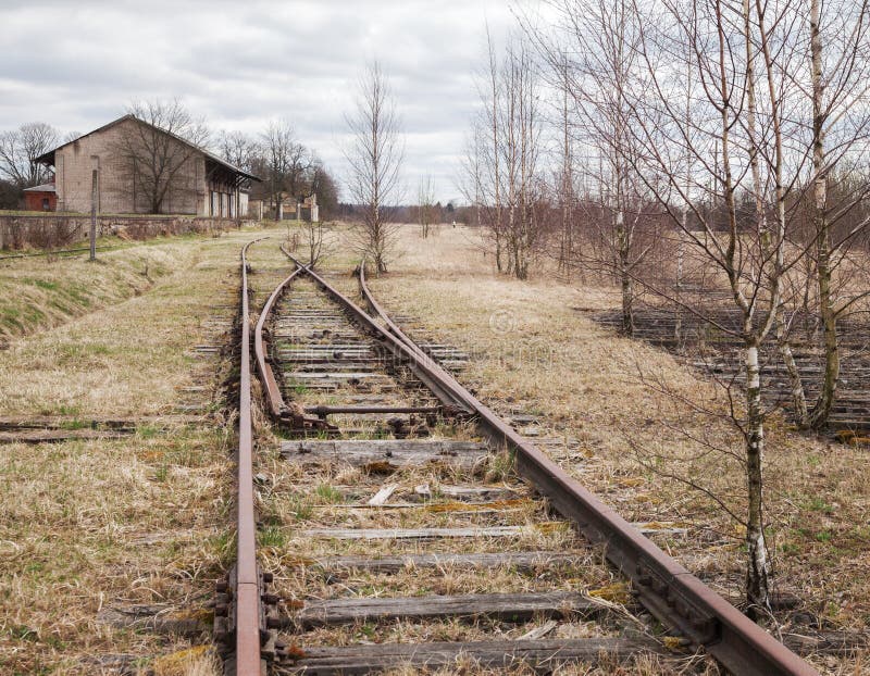 Abandoned rail road. stock photo. Image of rural, railroad - 103726626