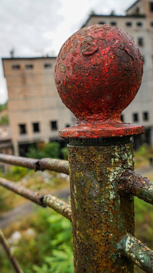 Abandoned Railing Guardrail Rusty Stock Image - Image of living, water ...