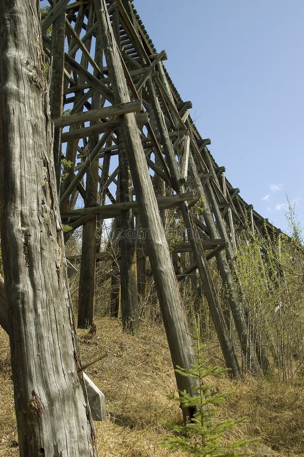 Wooden Tressel Bridge on the Virginia Creeper Trail in the State of ...