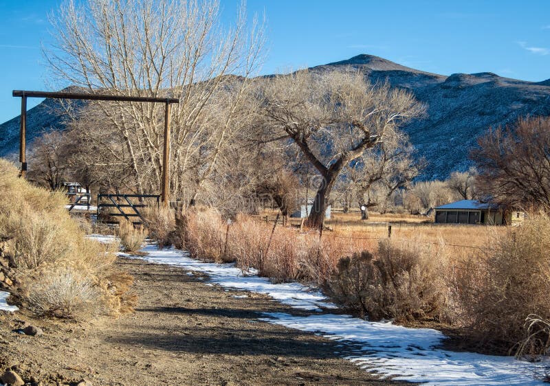 Abandoned ranch stock photo. Image of historic, deteriorating - 64897642