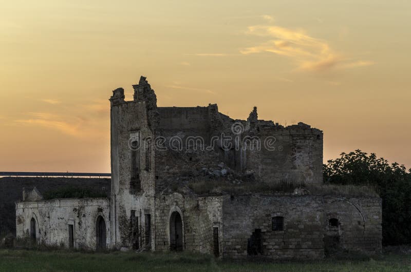 Abandoned Ruin in the Middle of the Countryside Stock Photo - Image of ...