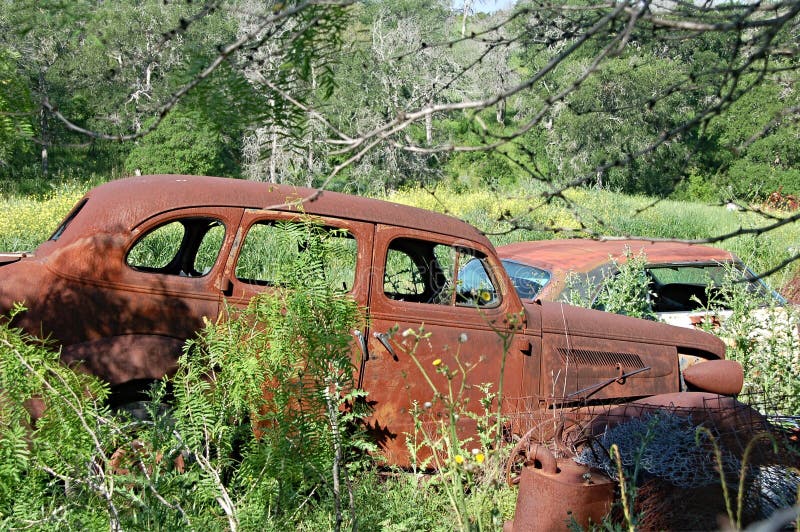 Abandoned Rusty Car stock image. Image of abandoned, parts - 70041855
