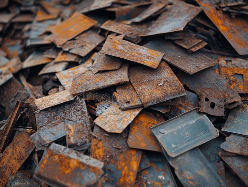 Abandoned Rusty Metal Pile stock image. Image of abandoned - 386036007