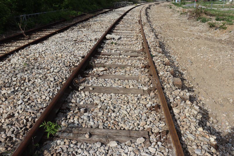Abandoned Rusty Railway Tracks Stock Photo - Image of travel, railway ...