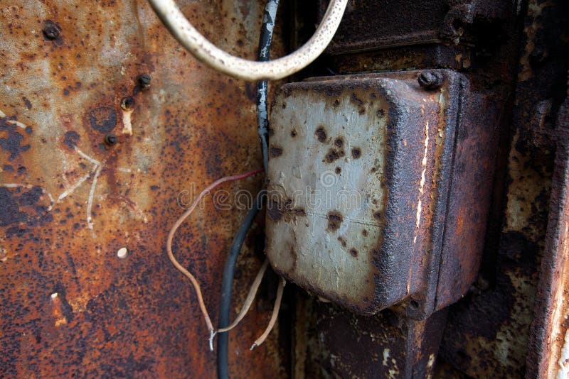 Rusty box stock image. Image of electric, building, corrode - 29858457