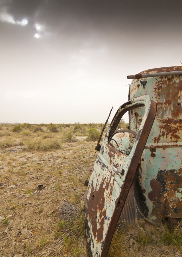 Abandoned Rusty Truck Cab stock photo. Image of stormy - 28049884