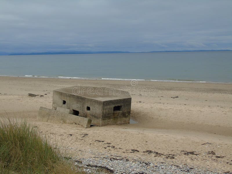 Abandoned Second World War Building Stock Photo - Image of sand ...