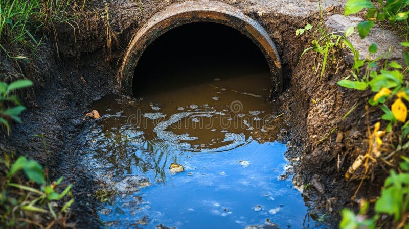 Abandoned Sewer Rusty Pipe Wastewater Flow Stock Photos - Free ...