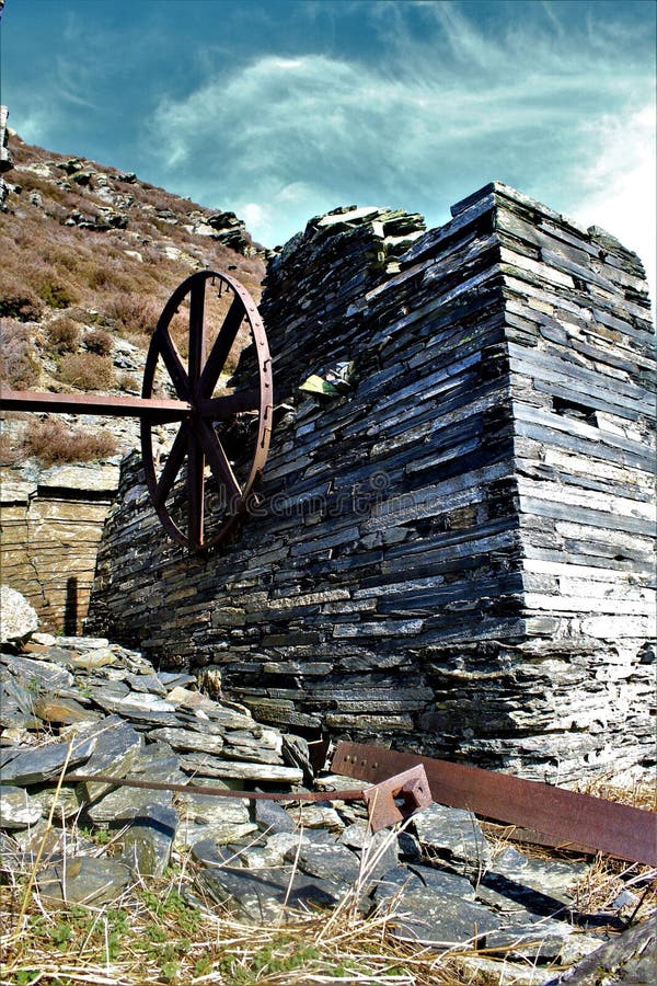 Abandoned Slate & Quartz Mine in Wales Stock Photo - Image of quartz ...