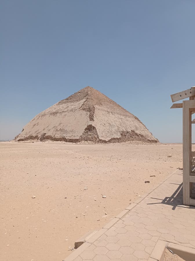 Abandoned Small Pyramid in the Middle of the Desert in Egypt Stock ...
