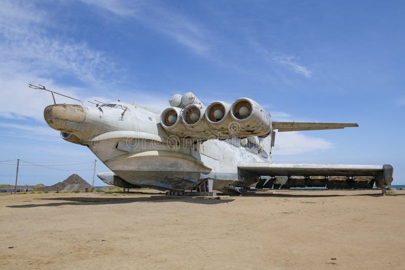 An Abandoned Soviet Rocket Ekranoplane of Project 903 "Lun" in the ...