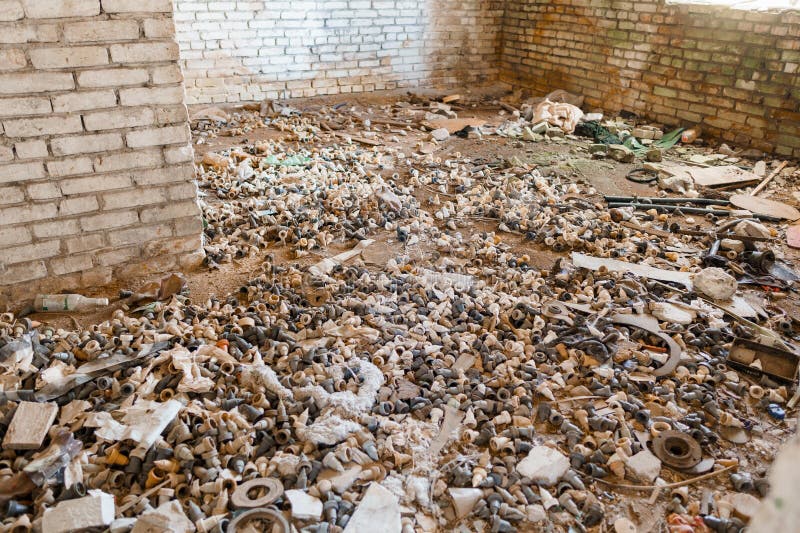 Abandoned Space Filled Forgotten Materials Debris Stock Photos - Free ...