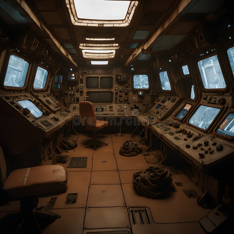 Abandoned Spacecraft Control Room Stock Photos - Free & Royalty-Free ...