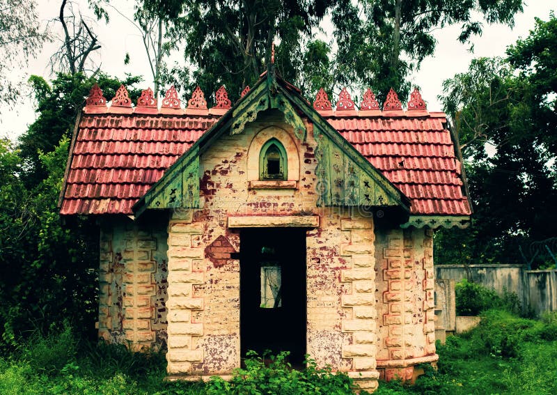 Abandoned Spooky Check-post Stock Image - Image of broken, room: 192886879