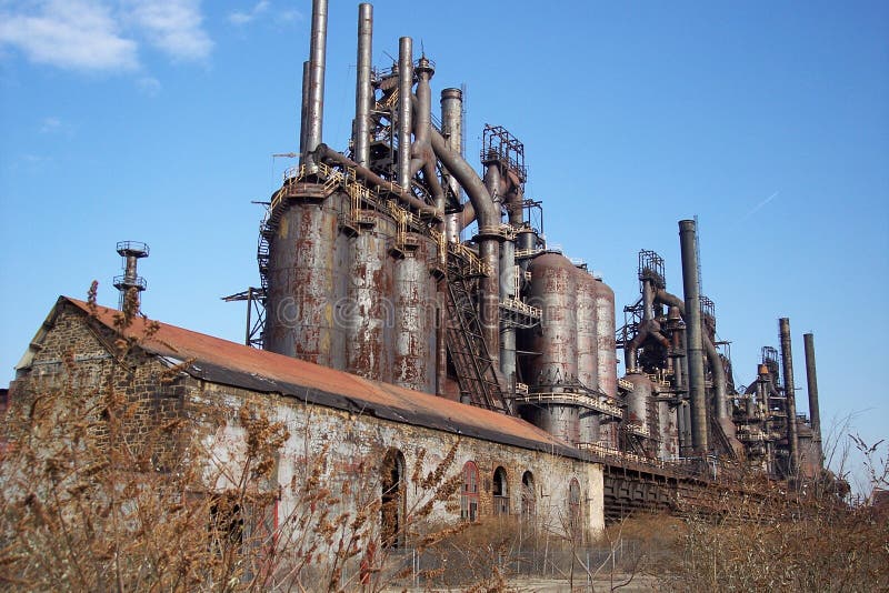 Abandoned Old Closed Steel Mill Stock Image - Image of rusty, iron ...