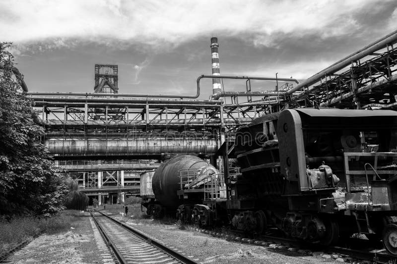 Abandoned steel works stock photo. Image of industry - 35136844