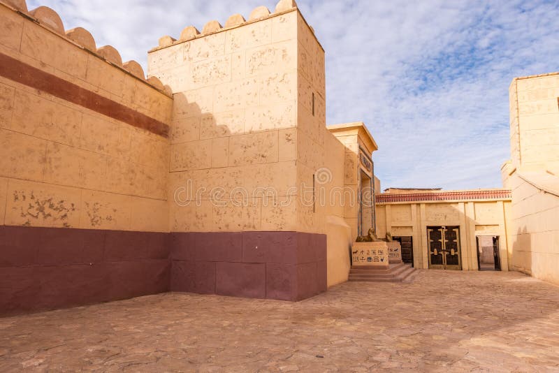 Abandoned Stone Building in the Middle of the Desert in Morocco Stock ...