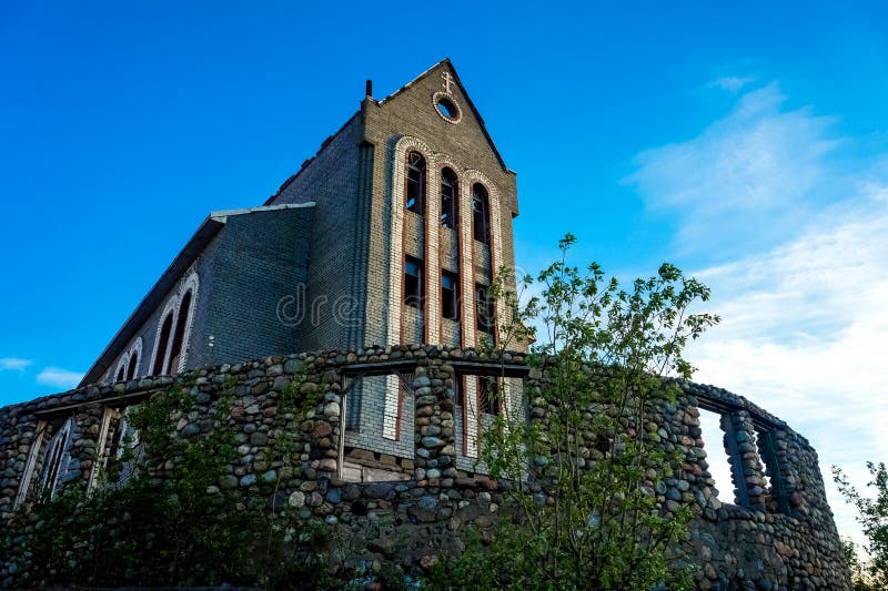 Abandoned Catholic Church - Chicago, Illinois Stock Image - Image of ...