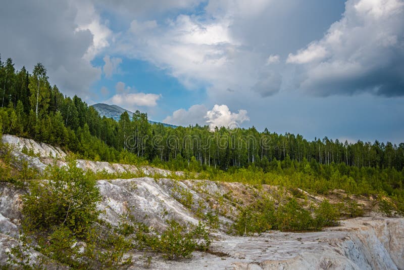 Abandoned Talc Quarry Overgrown with Trees Stock Image - Image of ...