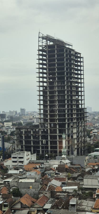 An Abandoned Tall Skyscraper Building Stock Image - Image of tall ...