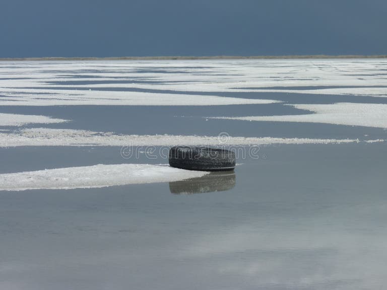 Abandoned Tires stock image. Image of lake, frozen, tires - 24142701