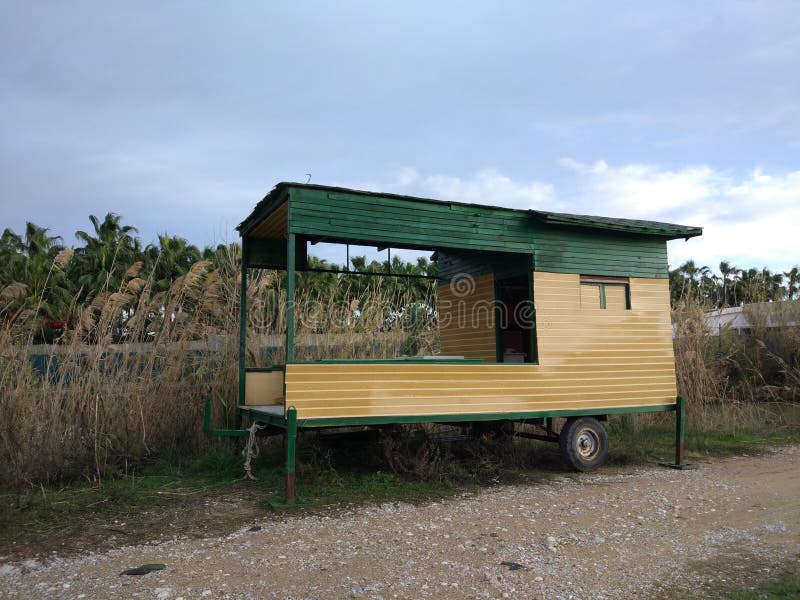 The abandoned trailer dare stock image. Image of gray - 137902917