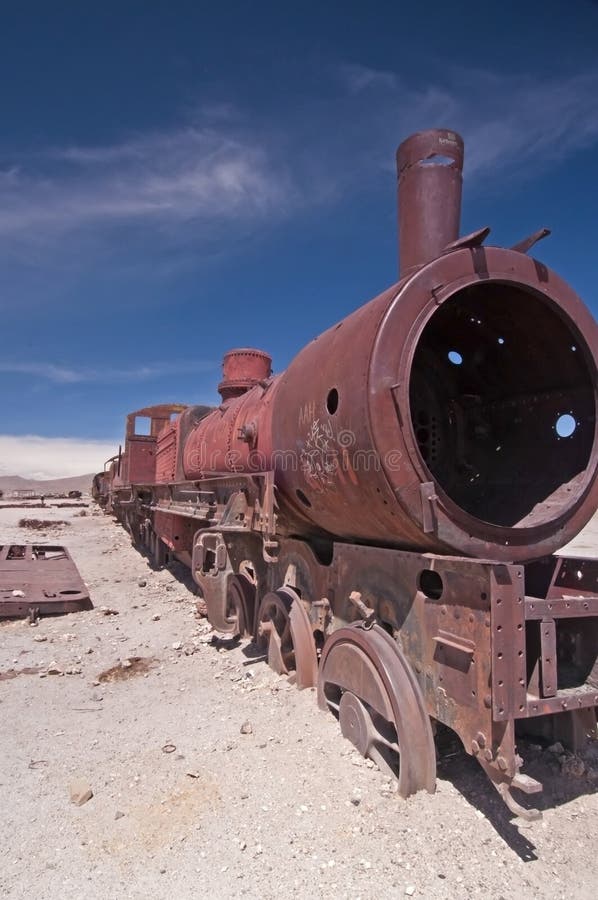 Abandoned Train stock image. Image of landscape, clouds - 14949161