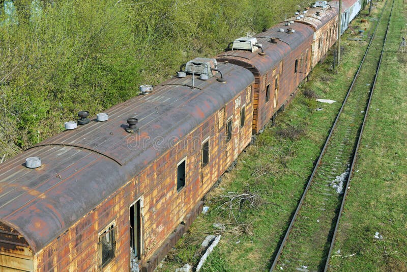 Abandoned train stock image. Image of train, ecological - 17508899