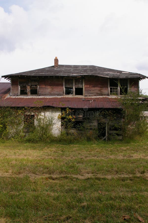 Train Depot with Broken Windows Stock Image - Image of depot, abandoned ...