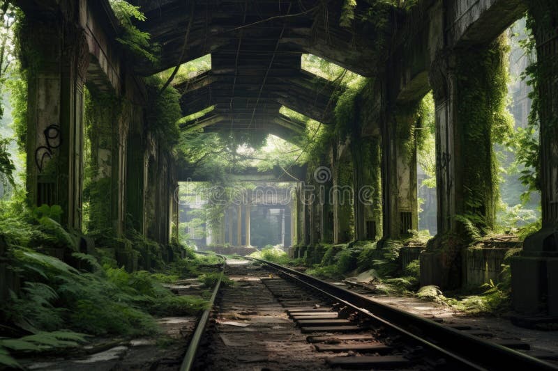 Rail Overgrown Stock Illustrations – 17 Rail Overgrown Stock ...